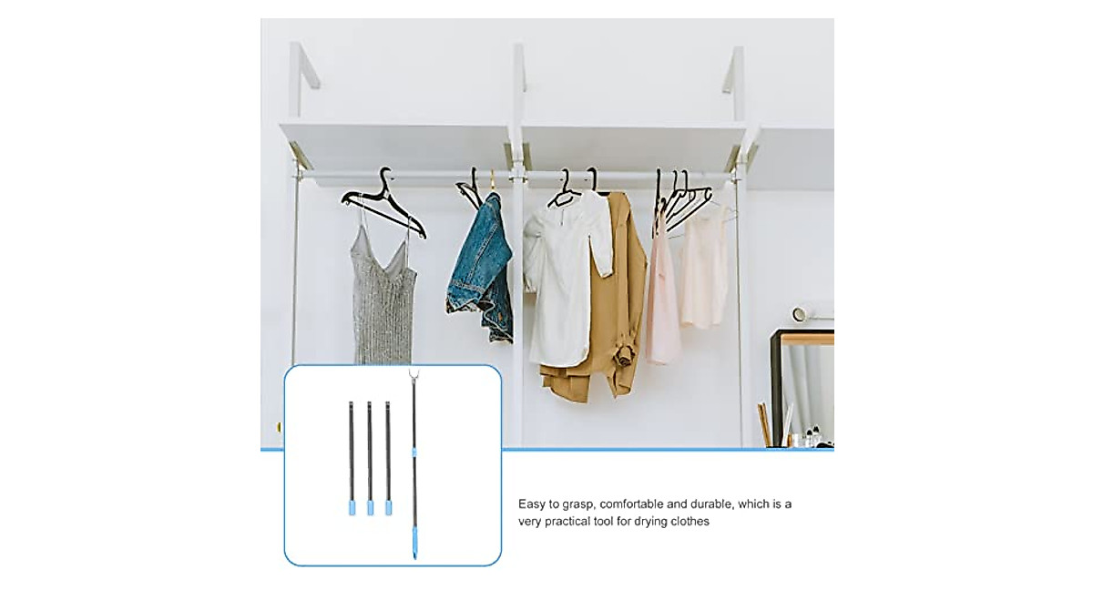 Adjustable Retractable Clothesline Hook for Easy Drying