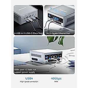 MINISFORUM NPB7 Mini PC 13th Gen Core i7-13700H(14C/20T) Mini Computer 32GB RAM+1TB SSD, Expandable HDD, HDMI×2+USB4×2 8K@60Hz Outputs, Intel Iris Xe Graphics Eligible Desktop Computer