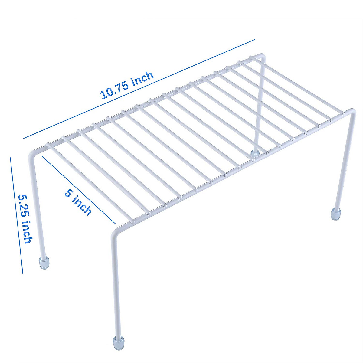 yaenoei Kitchen Shelves, Cabinet Organization Mini Storage Shelf, White,Set of 2