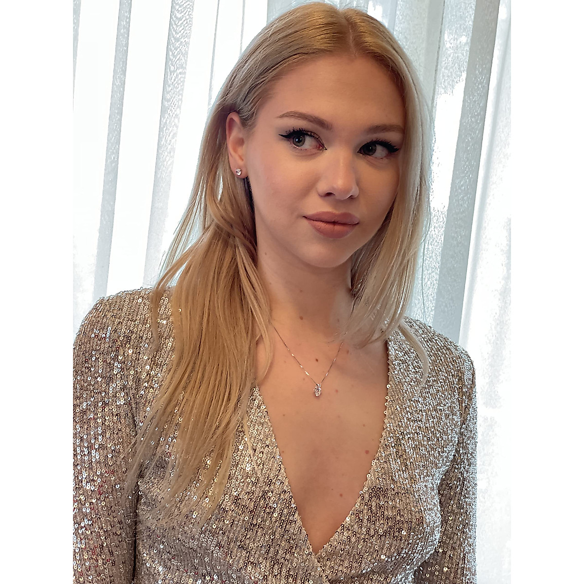 2 carat Diamond Earrings 18k SOLID GOLD Heart shaped Diamond Studs HANDMADE Jewelry gifts for women 6.5 mm Solitaire Heart Cut Diamond Earrings gift for Birthday Mothers Day Anniversary wife present