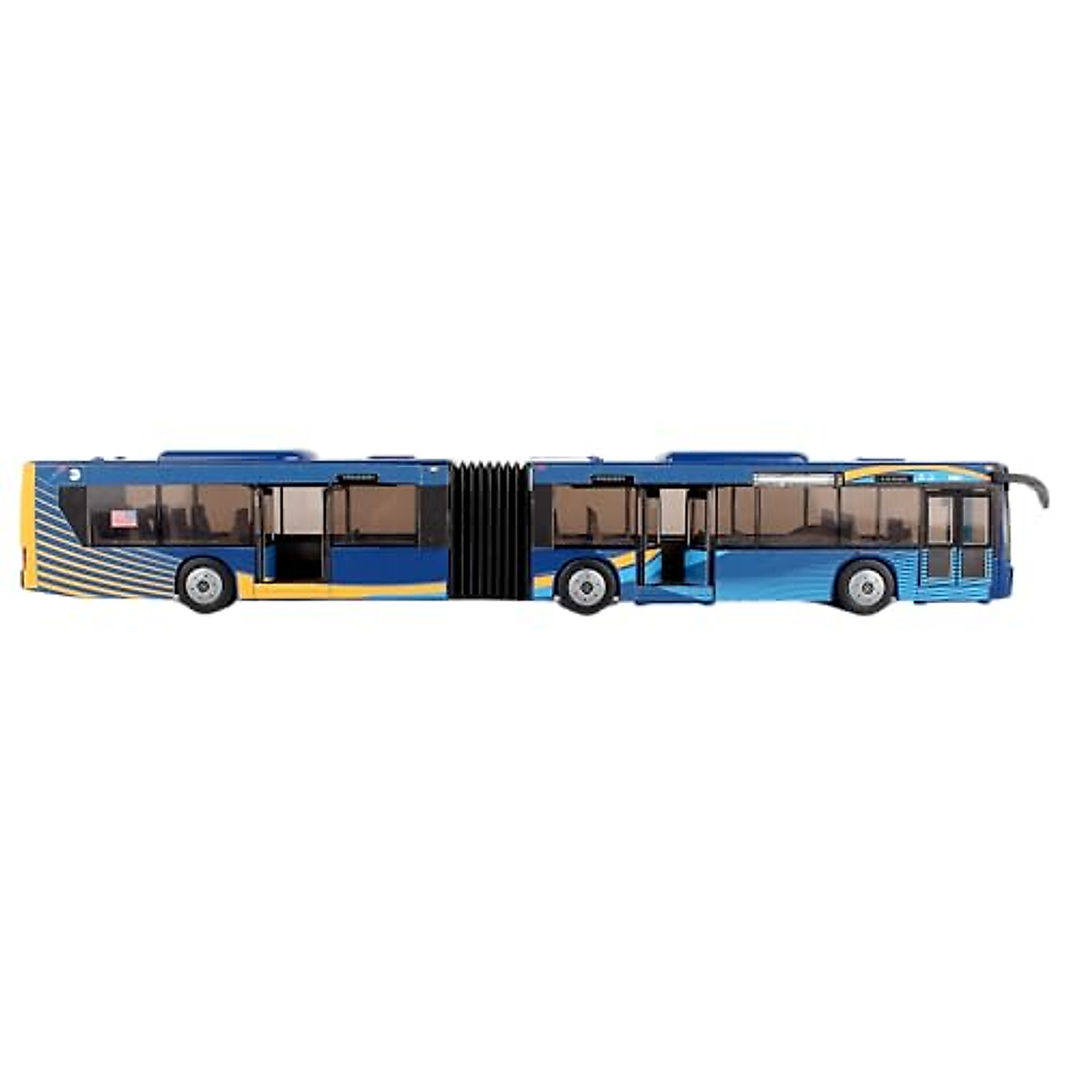 Daron MTA New York City Bus 16" Articulated Bus RT8571 Toy, Blue , Brown