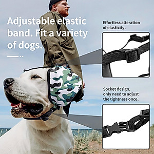 Dog Ear Muffs Noise Protection,uaidie Noise Cancelling Headphones for Dogs, Ear Covers for Hearing Protection and Anxiety - Camouflage