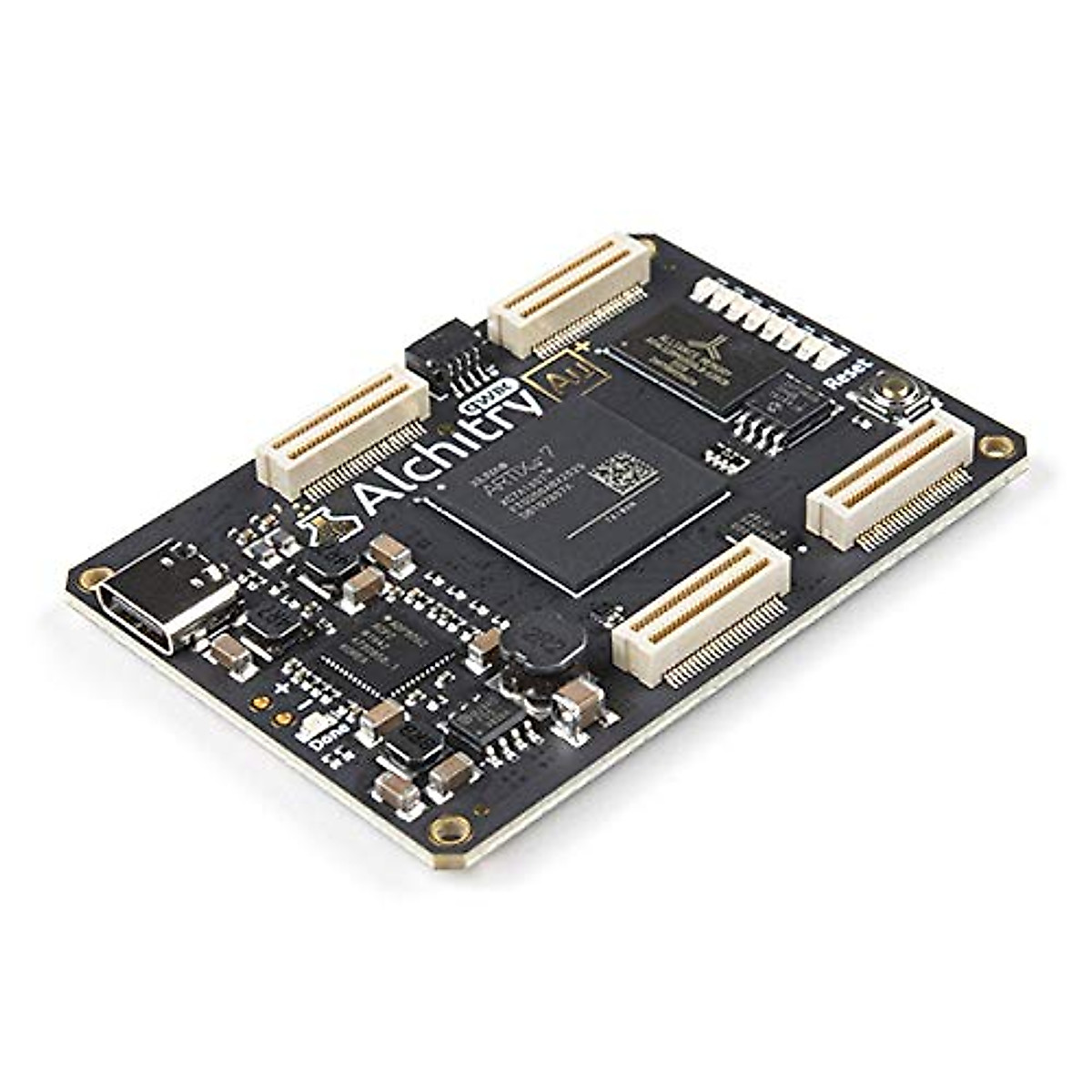 Alchitry Au+ FPGA Development Board (Xilinx Artix 7) - Experience The Next Step in Programming with Electronics - Qwiic Connector for Easy I2C Integration - Artix 7 XC7A100T