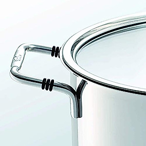 Fissler Bonn 9-Piece Stainless Steel Cookware-Set with Glass Lids Stainless-Steel - Induction