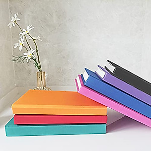 YoeeJob 7 Packs Stretchable Book Covers Textbooks Paperback Book Protector Assorted Book Saver Hardcover Washable 9.5" X 14"