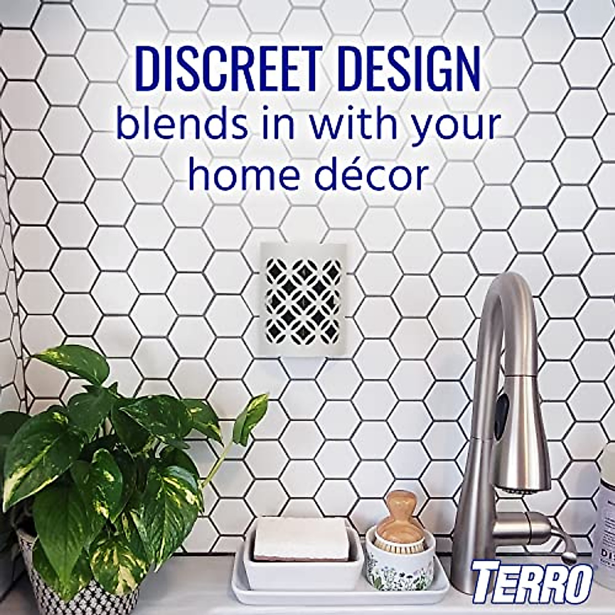 TERRO T550 Discreet Odorless Indoor Fly Trap Plus Lure - Attracts, Traps, and Kills House Flies
