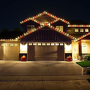 HLO Lighting Set of 25 Yellow C9 Christmas Lights | Faceted C9 LED Christmas Light Bulbs for Indoor & Outdoor Use | Durable C9 LED Lights | Replacement C9 Bulbs