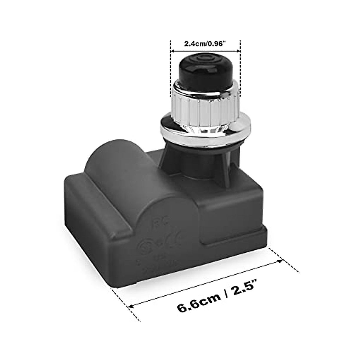 onlyfire 14451 Universal Electric Silver Push Button Igniter BBQ Replacement for Gas Grill by Brinkmann, Grillmaster, Brinkmann, Grillware, Jenn Air, and Others