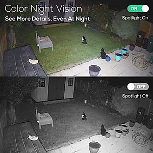 Kittyhok Solar Home Security Camera System, 4pcs 2k Ultra Solar Security Cameras Wireless Outdoor, Smart Human Detection, Spotlight, Forever Power, 10CH NVR, 60 Days Local Storage, 0 Monthly Fee