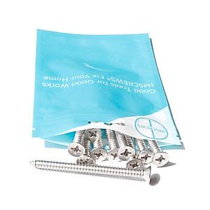 IMSCREWS Cabinet Screws #12 x 2-1/2" Flat Head Phillips Wood Screws 50pcs, Self Tapping 18/8 Stainless Steel Sheet Metal Screws for Indoor and Outdoor Wooden Working