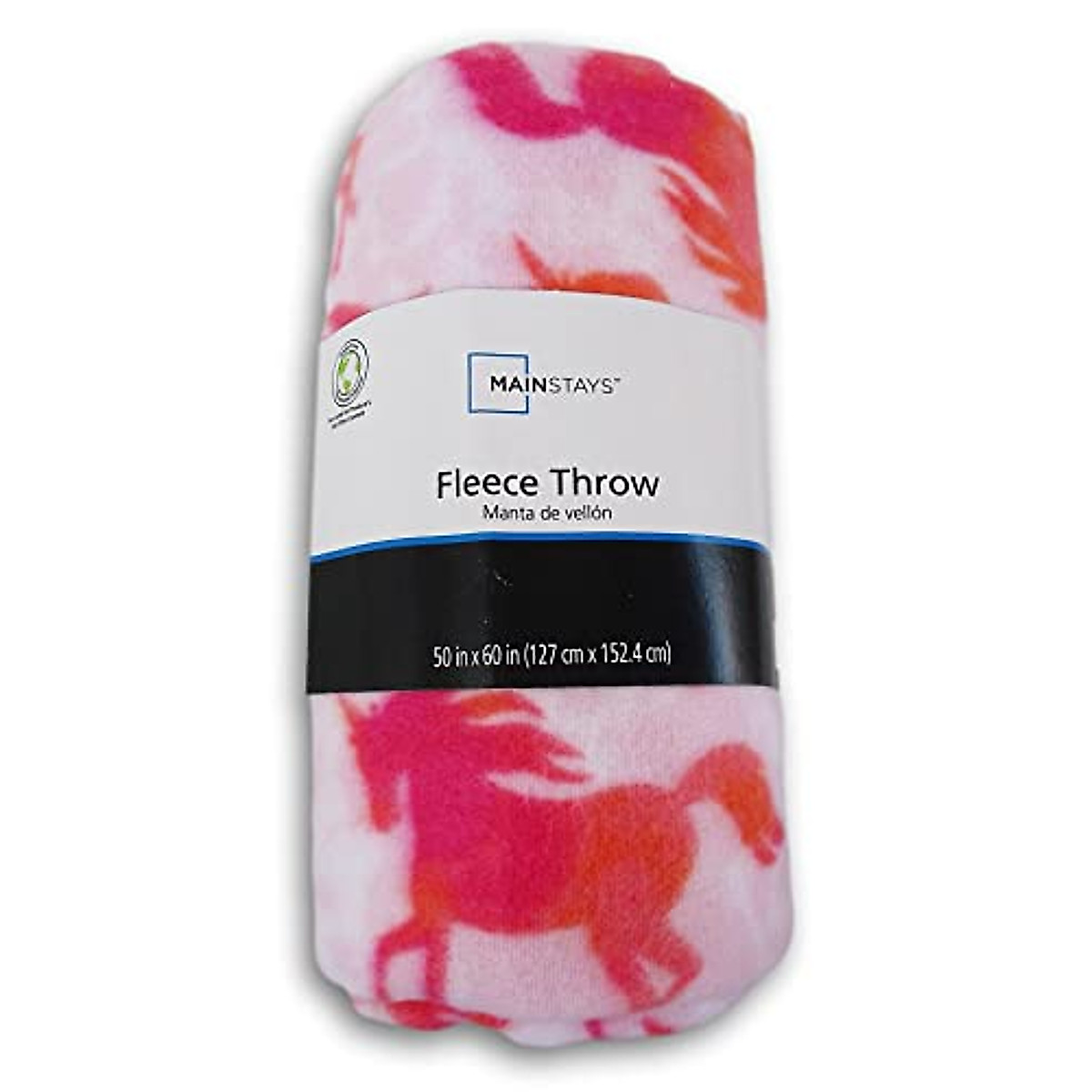 Home Linens Pink Unicorn Fleece Throw Blanket - 50inx60in
