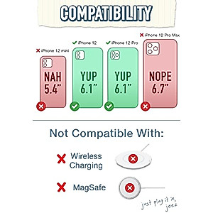 Smartish iPhone 12/12 Pro Wallet Case - Wallet Slayer Vol. 1 [Slim + Protective] Credit Card Holder (Silk) - Black Tie Affair