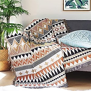 SYDVT Southwest Throw Blanket Aztec Navajo Blanket and Throws Tribal Blankets for Couch Bed Living Room Chair Sofa Decorative 51"x63"