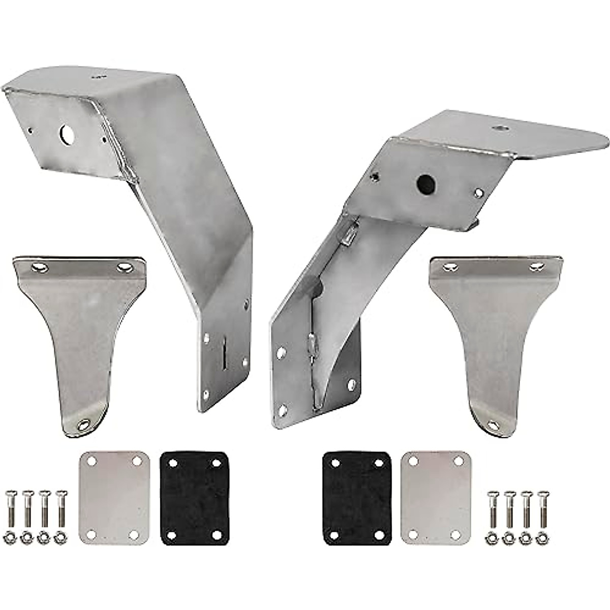 Buyers Products PLB17SS Plow Light Bracket Kit for Use with MACK Granite 2020+ Trucks, Durable Stainless Steel Construction, Mounts Easily to Truck Hood, MACK Granite Drump Truck Accessories
