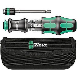 Wera - 5051021001 Kraftform Kompact 20 7-In-1 Bitholding Screwdriver with Removable Bayonet Blade (SL/PH/PZ)