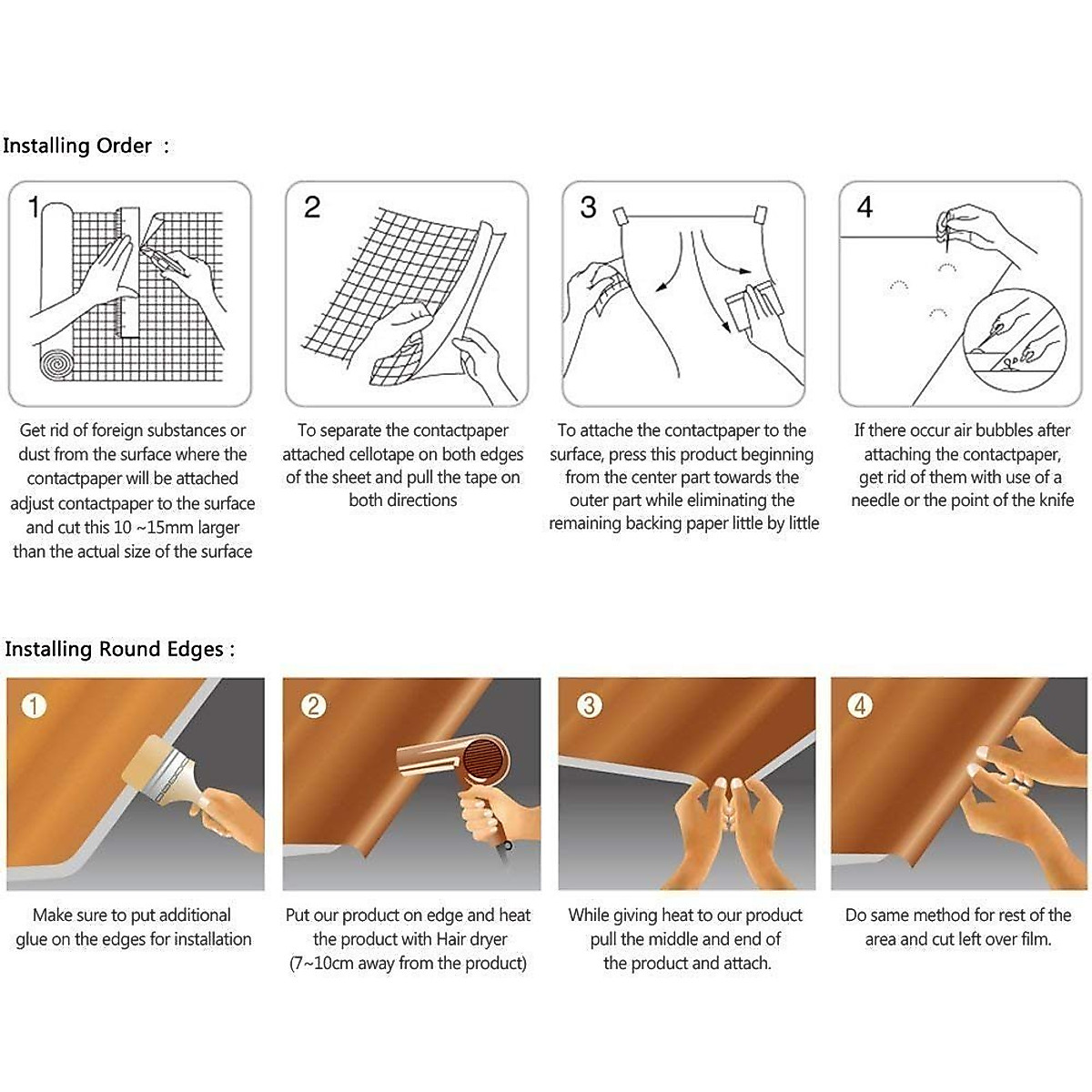 REDODECO Sapphire Marble Peel Stick Vinyl Kitchen Countertop Sticker Funitures Desk Table Covering Wrap Film,16inch by 78inch