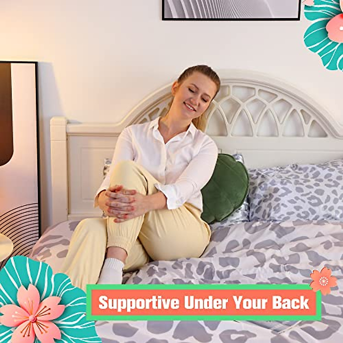 ML.ENJOY Leaf Shaped Pillow, 3D Plant Pillow, Cute Throw Pillows, Decorative Pillows for Bed, Succulent Pillow, Aesthetic Throw Pillows (Green Pack of 1)