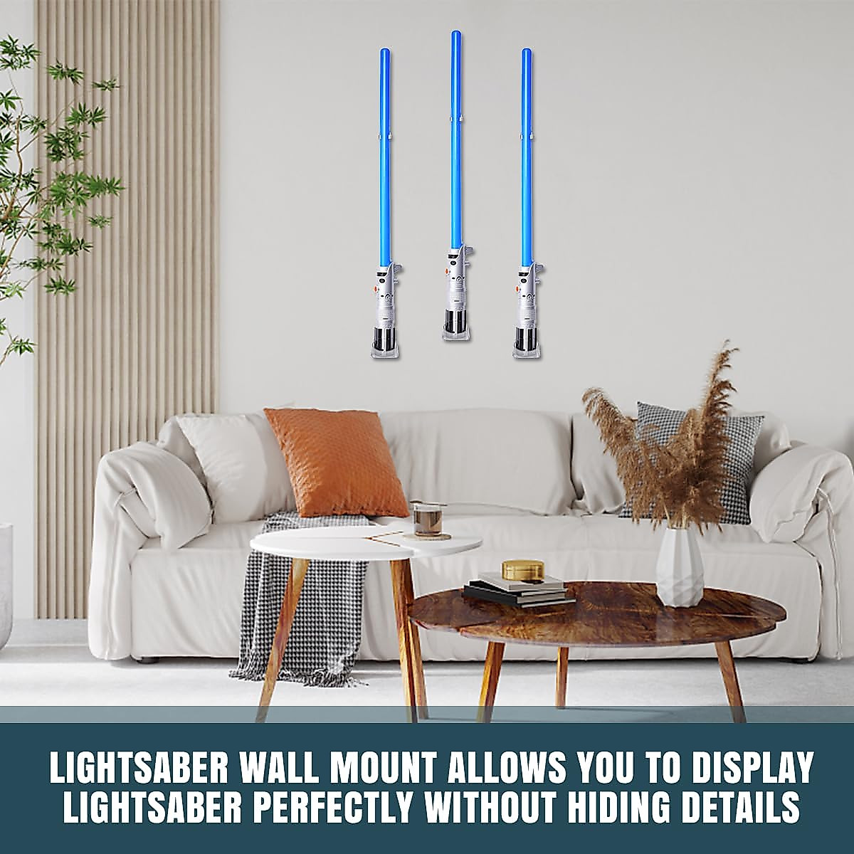 Lenink Clear Lightsaber Wall Mount, 1Pack Lightsaber Holder Rack Compatible with Galaxy’s Edge Lightsabers, Darth Revan Lightsaber, Darth Vader Sabers and Most Lightsaber