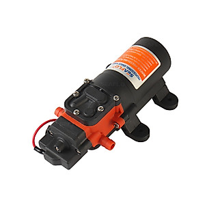 Seaflo 12V DC 1.2 GPM 35 PSI 21-Series Diaphragm Water Pressure Pump for Caravan/RV/Boat/Marine