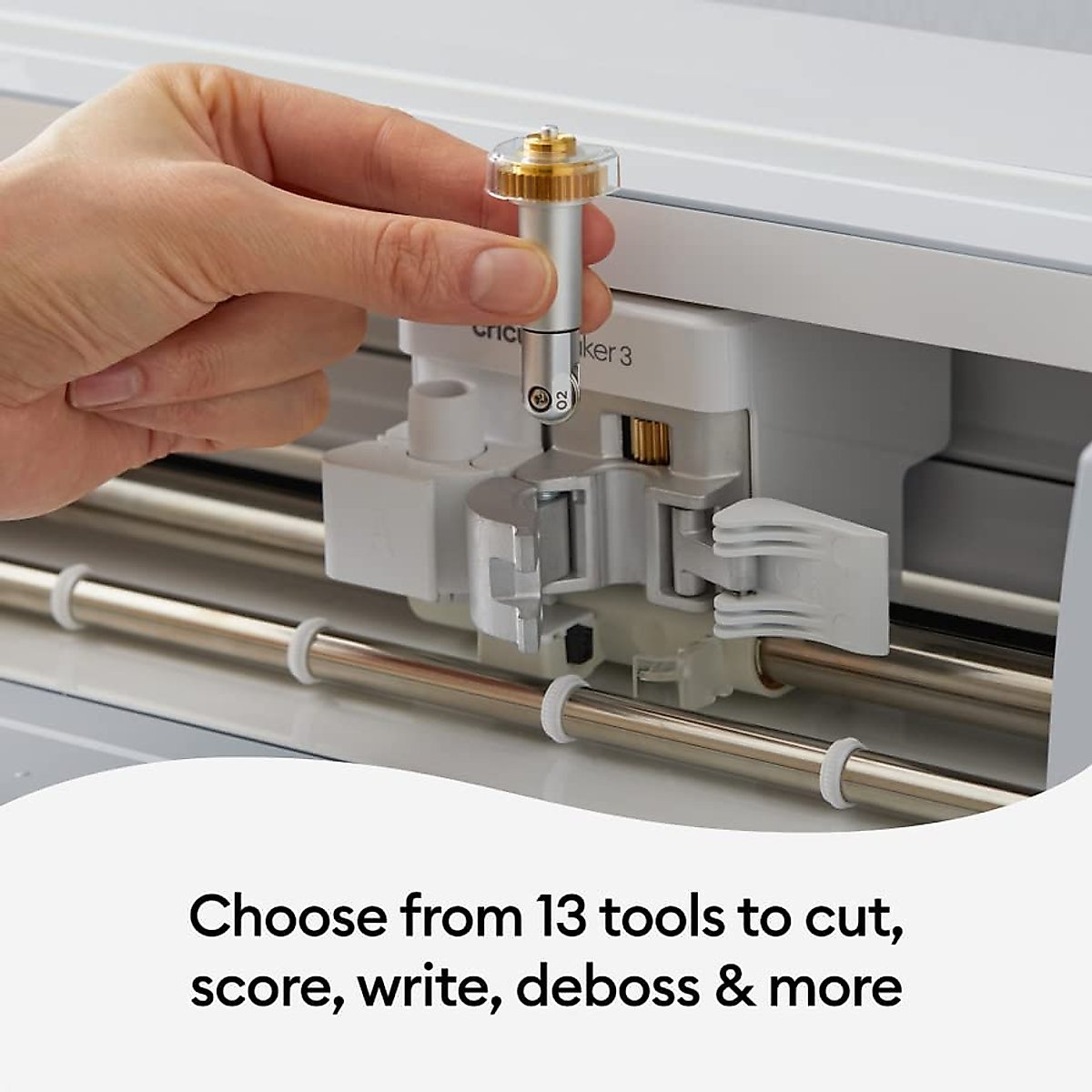 Cricut Maker 3 - Smart Cutting Machine, 2X Faster & 10X Cutting Force, Matless Cutting with Smart Materials, Cuts 300+ Materials, Bluetooth Connectivity, Compatible with iOS, Android, Windows & Mac