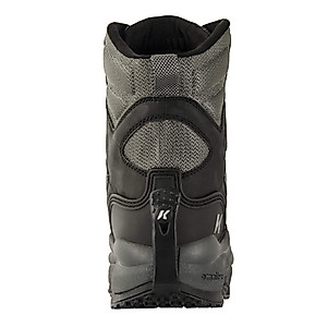 Korkers Men's Darkhorse w Studded Kling-On Soles, Black/Gunmetal, 9