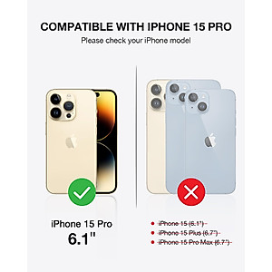 OCASE for iPhone 15 Pro Detachable Wallet Case with Card Holder, [2 in 1] PU Leather Flip Folio Case with RFID Blocking Magnetic Stand Removable Shockproof Phone Cover 6.1 Inch, Purple