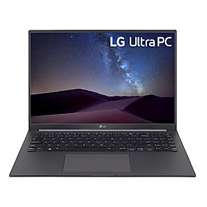 LG UltraPC 16U70Q Thin and Lightweight Laptop, 16” (1920 x 1200) IPS Display, Ryzen 7 Processor, 16GB Memory - 1TB Solid State Drive, Windows 11, Gray