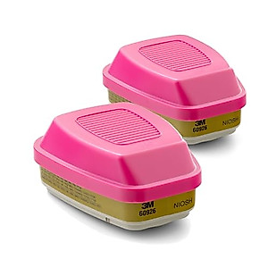3M Multi Gas/Vapor Cartridge/Filter 60926, P100 Respiratory Protection (Pack of 2)