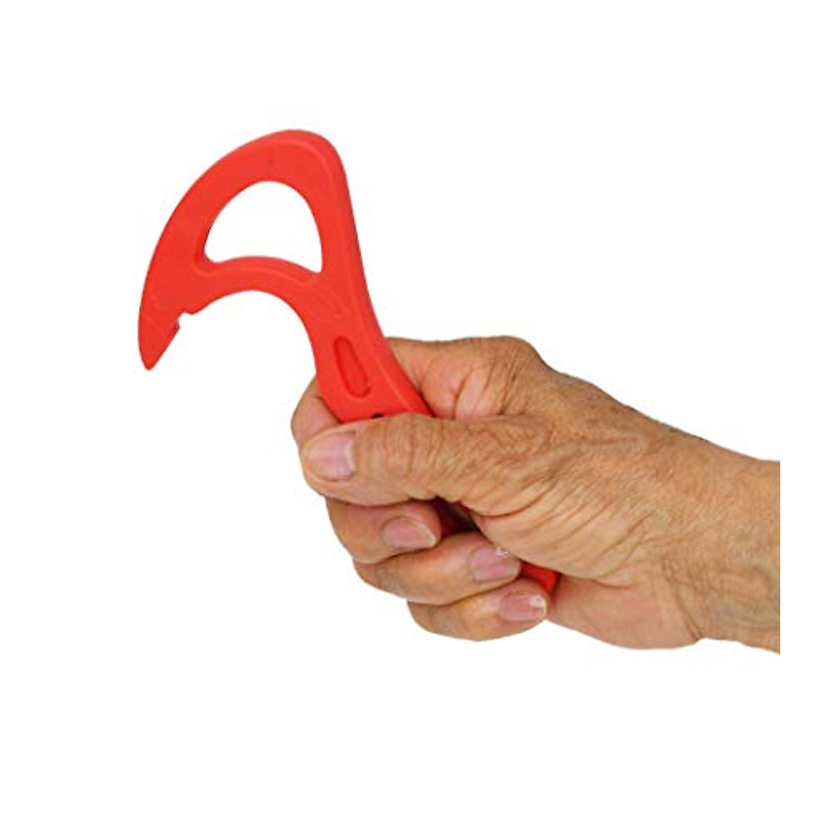Safe Ring Pull Can Opener Protects Nails Arthritis Hands | Red - by Home-X