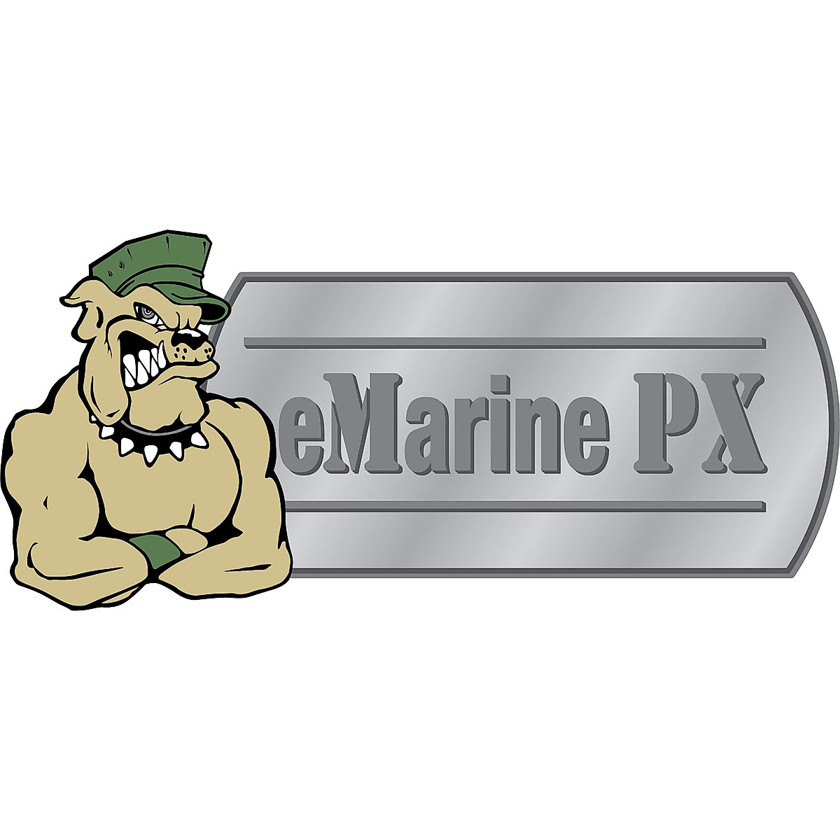 eMarine PX Eagle Globe and Anchor USMC Crew Neck Sweatshirt Grey. Made in USA. Officially Licensed with the United States Marine Corps