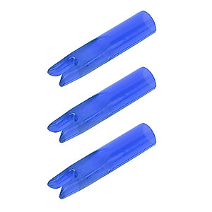 50 Pack Archery Arrow Nock, Arrow Nock Practical Archery Accessor Portable, for DIY Hunting Arrows Recurve Bow Compound Bow 6mm Shaftment(Blue)