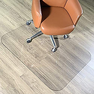 [UpgradedVersion] Crystal Clear 1/5" Thick 47" x 40" Heavy Duty Hard Chair Mat, Can be Used on Carpet or Hard Floor