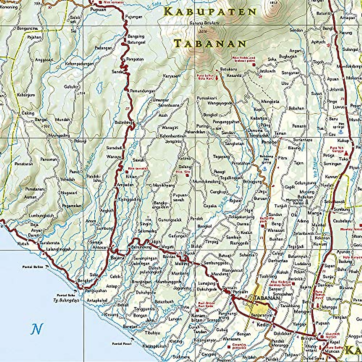 Bali, Lombok, and Komodo Map [Indonesia] (National Geographic Adventure Map, 3005)