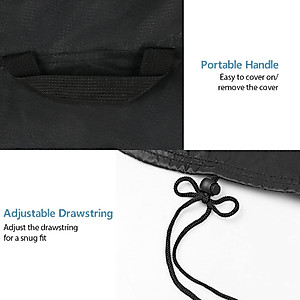 Kingling Cooler Cover, Waterproof Outdoor Rolling Ice Chest Cover Wheeled Camping Coolers Cover for 75 Quarts Cooler Box - 38''L x20''W x20''H