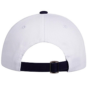 2 Pcs Captain Hat and First Mate Hat Set Matching Skipper Boating Baseball Caps Nautical Marine Sailor Embroidered Hat(White)