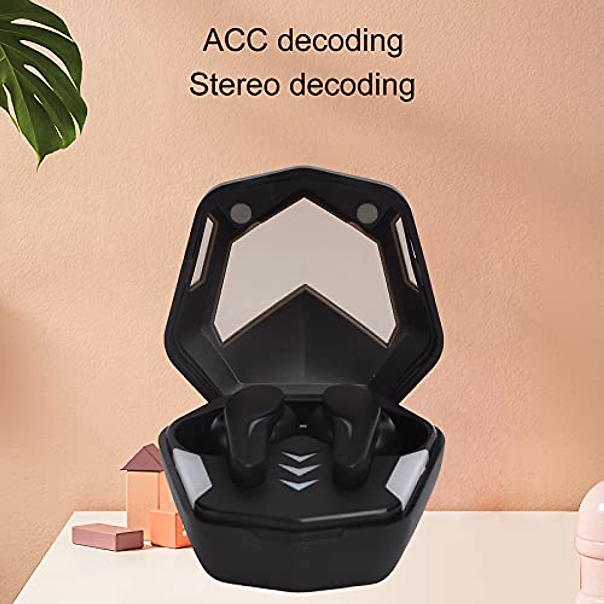 EBTOOLS Wireless Headphones, Bluetooth 5.1 Earphones Noise Canceling Sport Headphones, Wireless Earbuds with Microphone(Black)