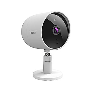 D-Link Indoor Outdoor Security Camera, WiFi Ethernet, Full HD 2 Way Audio Cloud Recording Motion Detection Smart Home System OEM (DCS-8302LH-PP), 1 Count (Pack of 1), White