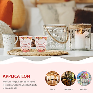 Kichvoe 20pcs Office Water Cup Fall Party Paper Cups Office Paper Cup Thicken Paper Water Cups Thanksgiving Paper Cups Paper Ice Cream Cups Paper Water Holder Paper Cup for Drinking