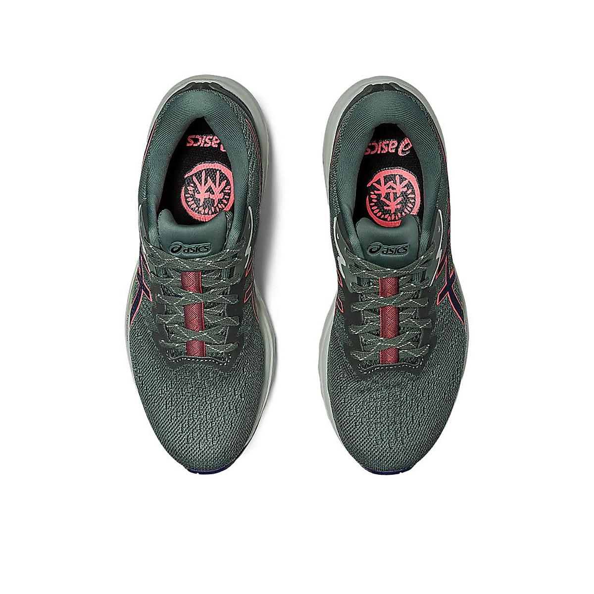 ASICS Women's GT-1000 11 Trail Running Shoes, 8, Nature Bathing/Papaya