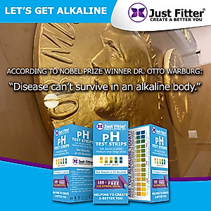 pH Test Strips (3 Bottles). Test Alkaline and Acid Levels in The Body. Track & Monitor Your pH Level Using Saliva and Urine. Highly Accurate Results in Seconds. 125 Strips per Bottle (100 + 25 Free).