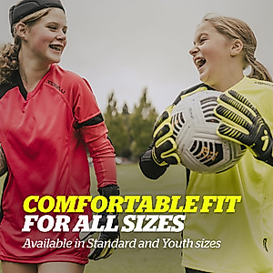 Storelli ExoShield Gladiator Goalkeeper Jersey, High-Impact Protection, Sweat-Wicking, Breathable Athletic Shirt for Soccer & Heavy-Duty Sports, Coral, Youth Large