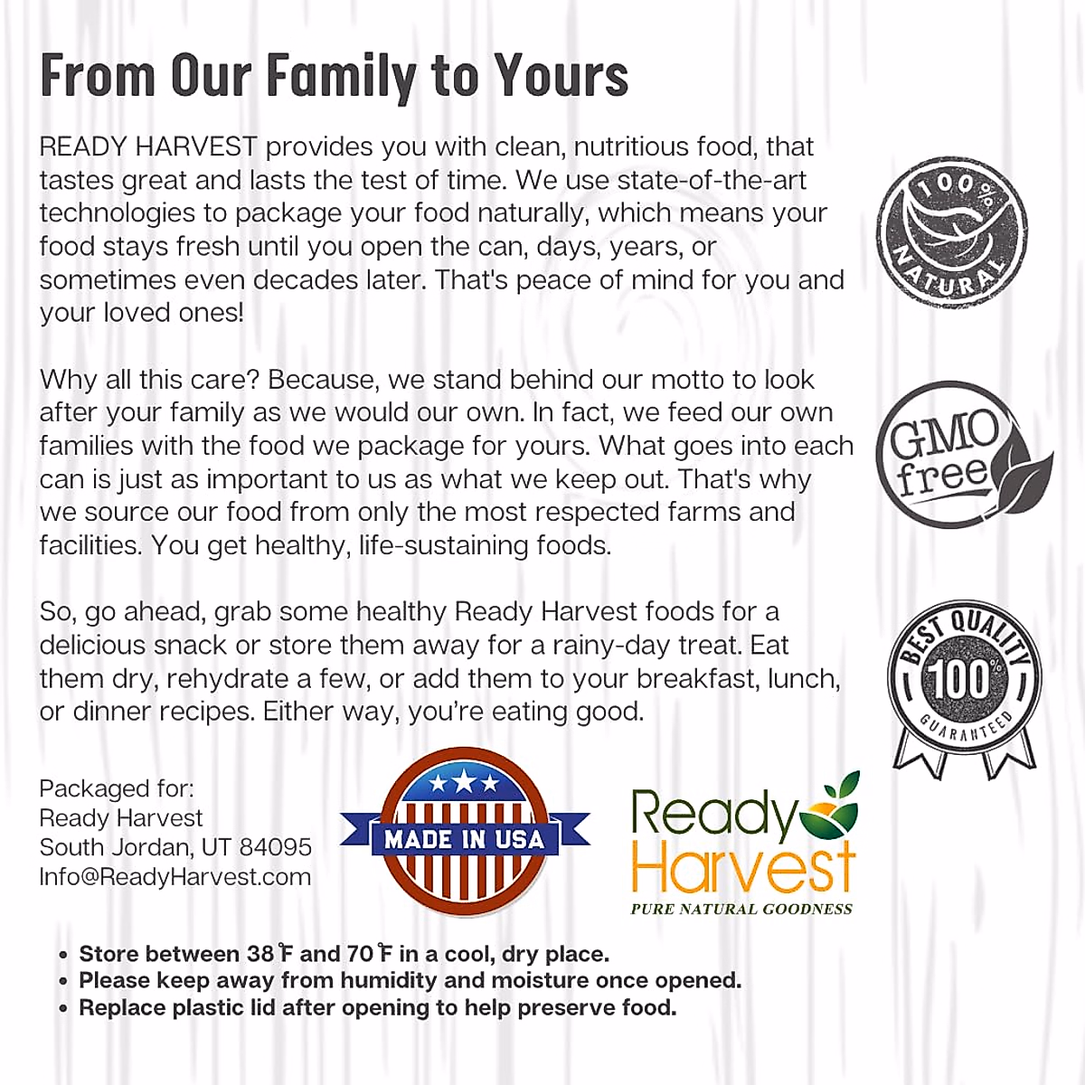 Ready Harvest Quick-Cook Pinto Beans Canned Dried Beans Dry Beans Pinto Beans Dry | Canned Food | Emergency Food Supplies Survival Food Emergency Food Rations #10 Can 25-Year Shelf Life 3 lbs