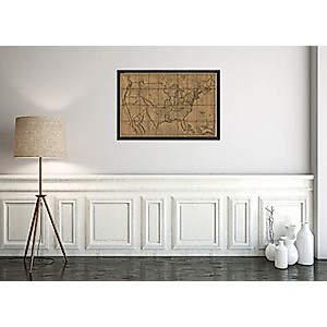 INFINITE PHOTOGRAPHS 1819 Map| Map of The United States of America : with The contiguous British and Spanish pos