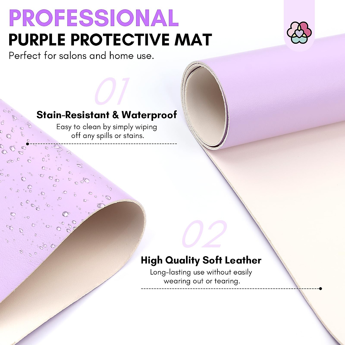 SAVILAND Arm Rest for Nails Tech Professional, Hand Rest for Nails Tech Purple Super-Comfort Big Nail Arm Restwith Microfiber Leather Mat Height Hand Pillow Cushion Nail Supplies Salon Manicure