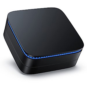 KAMRUI AK1 Mini PC Windows 10 Pro, 4K Mini Computer Intel Celeron J3455 Processor(up to 2.3GHz) Micro Desktop PC, 4GB DDR3/64GB eMMC, 2.4G+5G Dual WiFi, Gigabit Ethernet, BT 4.2