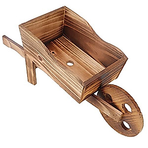 Creative Cart Plants Flower Pot for Succulent Plants, Rustic Wooden ...