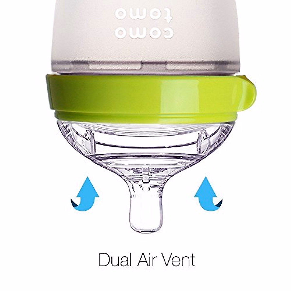 Comotomo Baby Bottle, Green, 8 oz (2 Count)