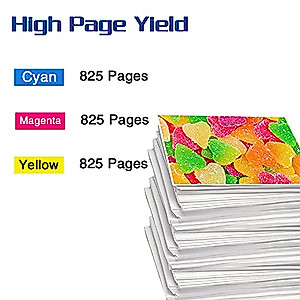 MM MUCH & MORE Compatible Ink Cartridge Replacement for HP 933XL 933 932 932XL Used for Officejet 6100 6600 6700 7110 7510 7610 7612 Printers (Cyan + Magenta + Yellow) 3-Pack