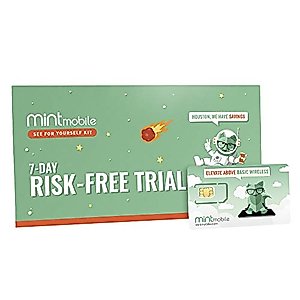 Mint Mobile See for Yourself Kit | Verify Compatibility with Our Talk, Text & Data Plans (3-in-1 GSM SIM Card)