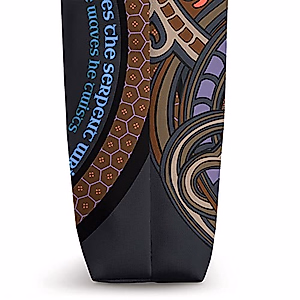 Norse Art Viking Myth Ragnarok Jormungand Midgard Serpent Tote Bag